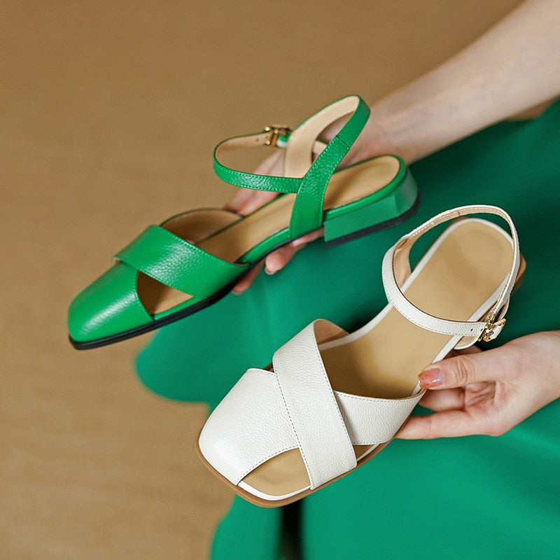 Arabella Shoes Sandals (Genuine Leather) – Unpacking Shop